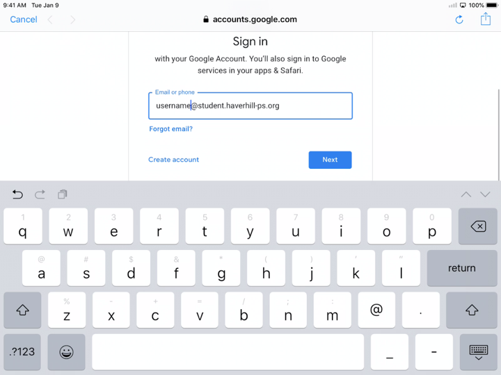 Step by Step Guide Google Login - Haverhill Public Schools